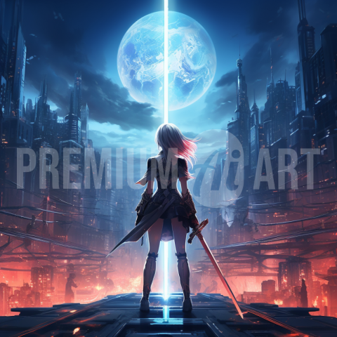 Female Anime with Sword - Photo #635 - Premium AI Art - AI Generated ...